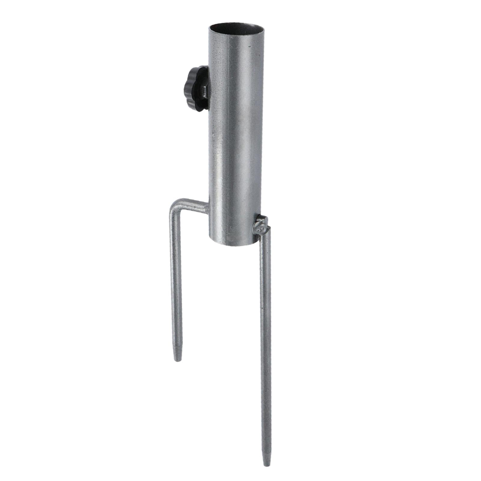 Patio Umbrella Base Stand Brolly Ground Metal Anchor Outdoor Yard Beach ...