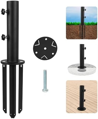 Patio Umbrella Base Stands Multifunctional Outdoor Umbrella Holder, In ...