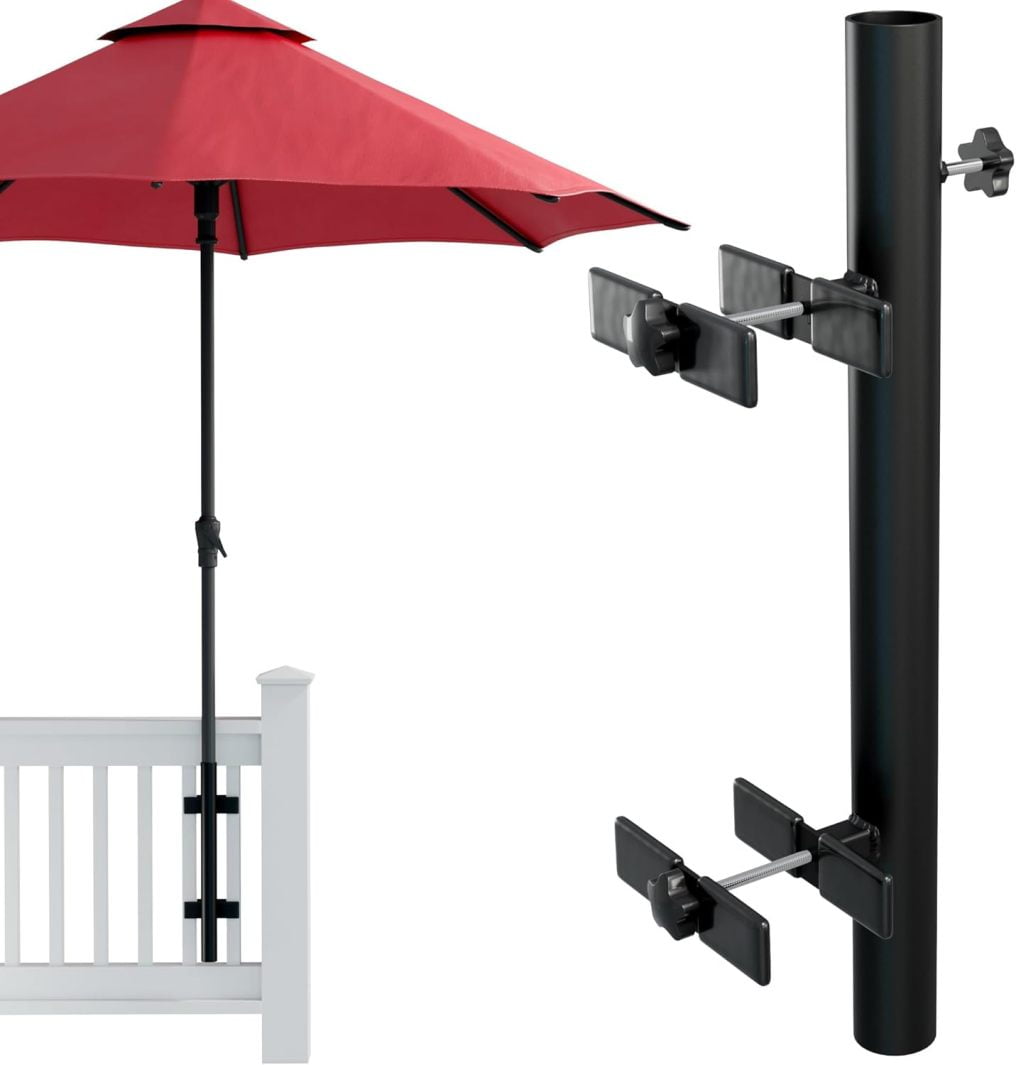 Patio Umbrella Holder – Easy Installation - Space Saving Umbrella ...