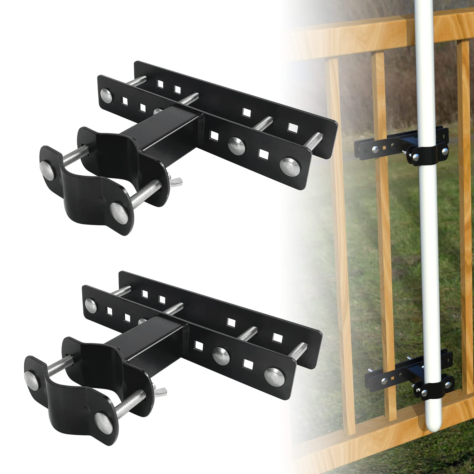 Patio Umbrella Holder - Heavy Duty Outdoor Deck Shade Balcony Umbrella ...