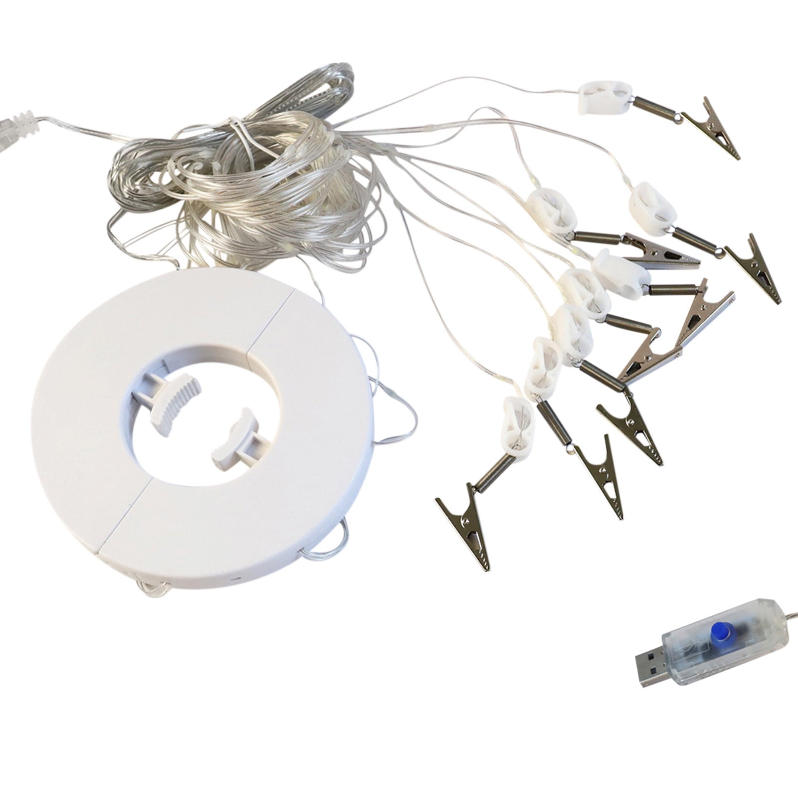 Patio Umbrella Lights Battery Operated 104 Bright LEDs 8 Modes Parasol ...