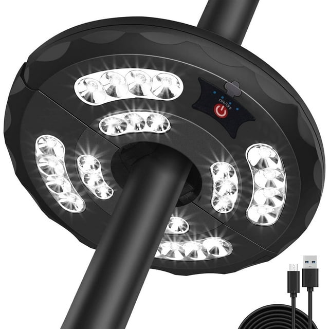 Patio Umbrella Lights-Rechargeable Outdoor Lights for Patio Decor ...