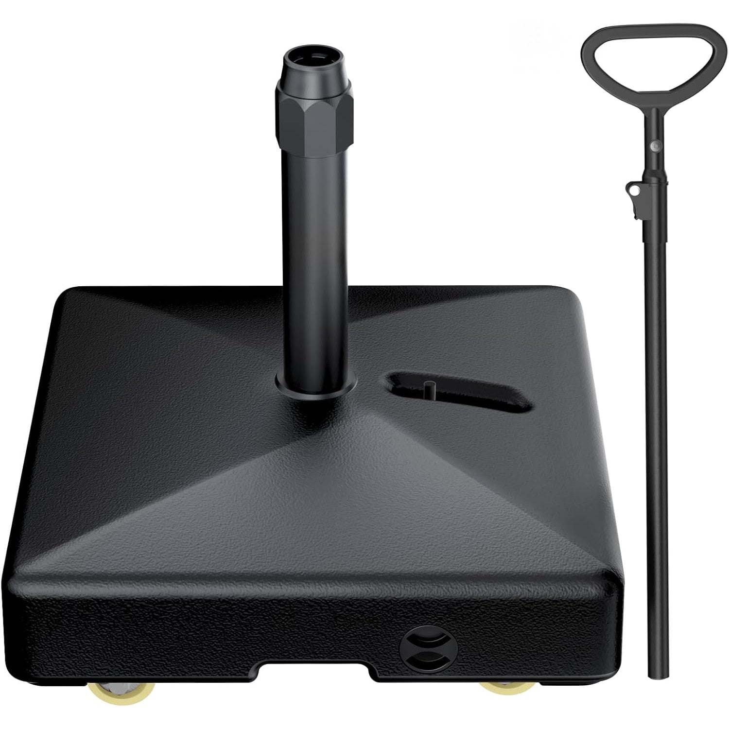 Patio Umbrella Stand Base with Wheels - 194lbs Heavy Duty Rolling ...