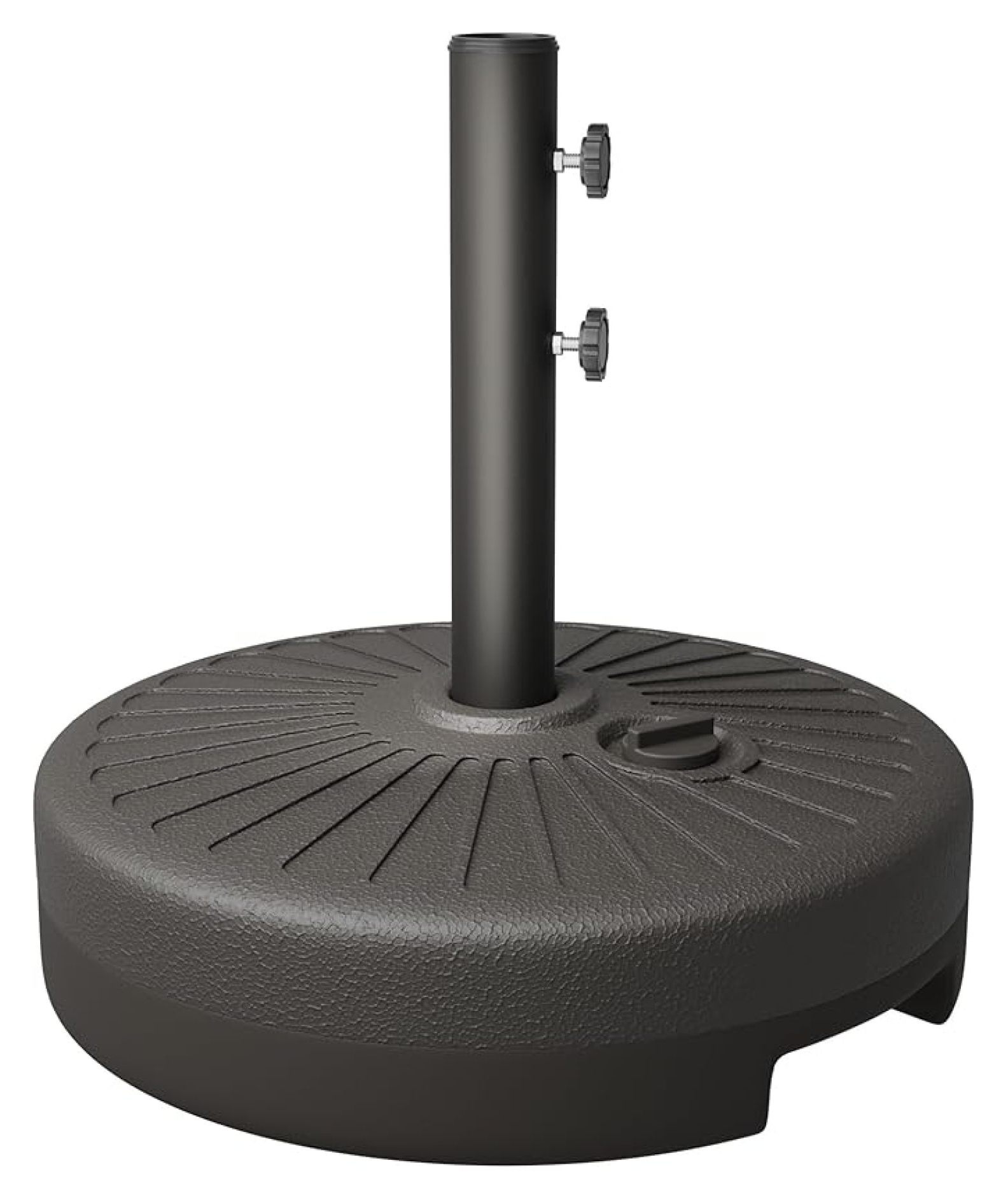 Patio Umbrella Stand, Outdoor Umbrella Base 22L Water Filled Stand ...