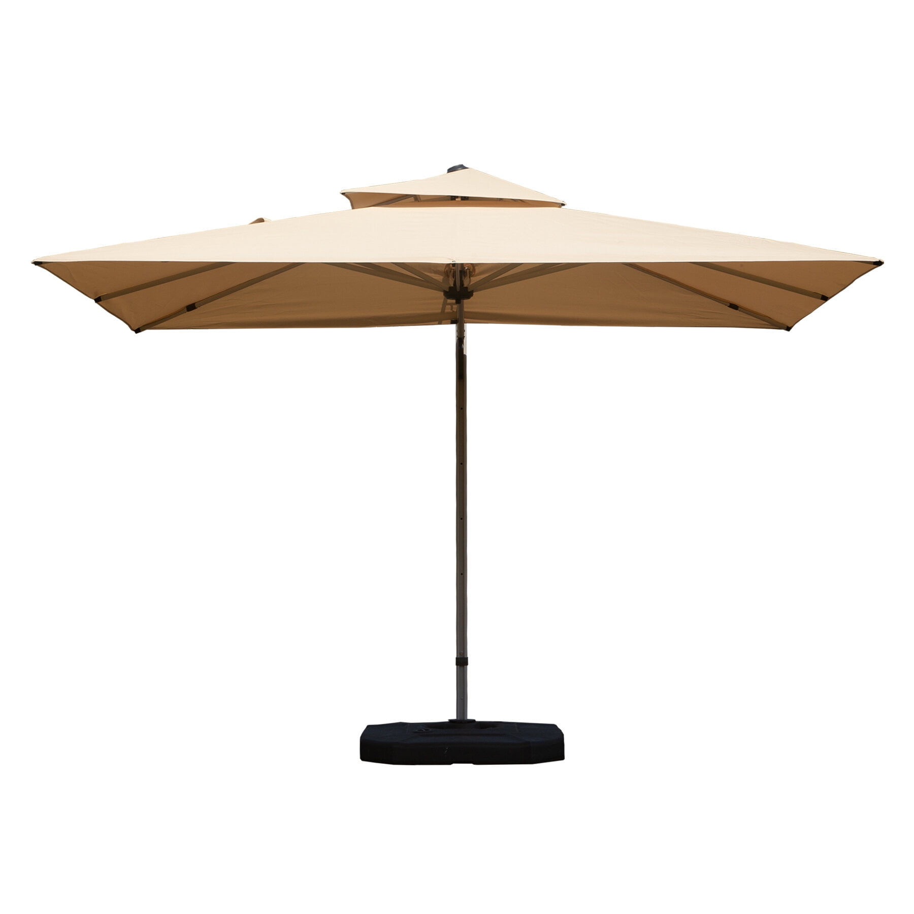 Patio Umbrellas 9'x 11' Rectangle Cantilever Umbrella with Center Pole ...