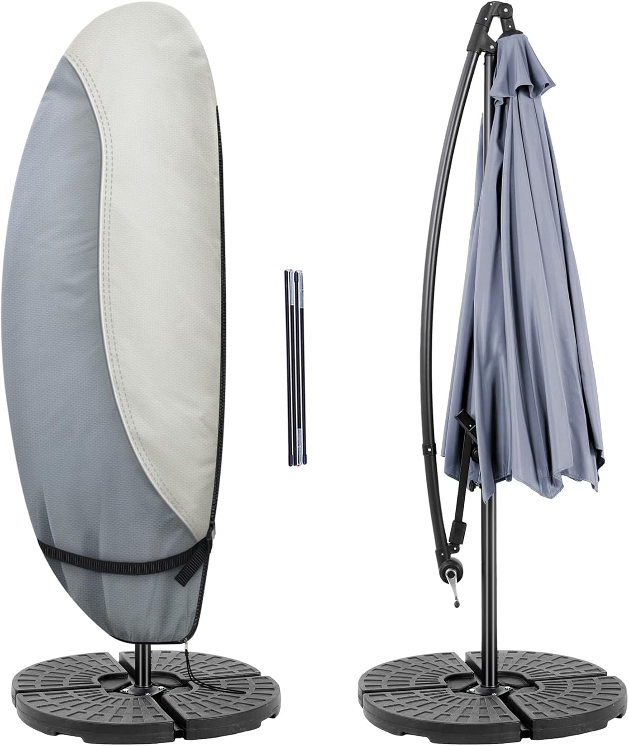 Patio Waterproof Umbrella Cover, Outdoor Offset Parasol Cover for 12-14 ...