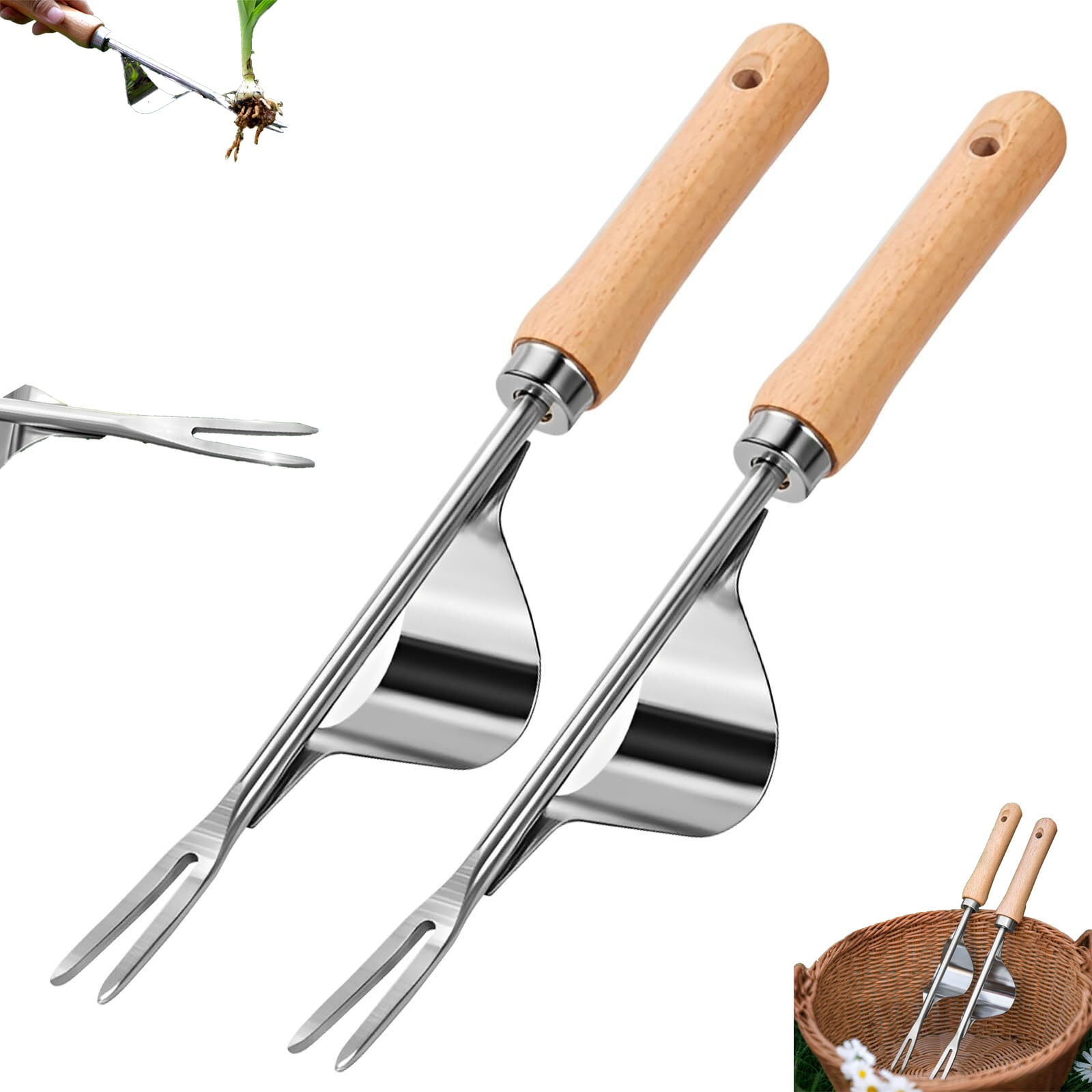 Patio Weed Remover Tool with Long Handle Heavy Duty Garden Weeder Brush ...