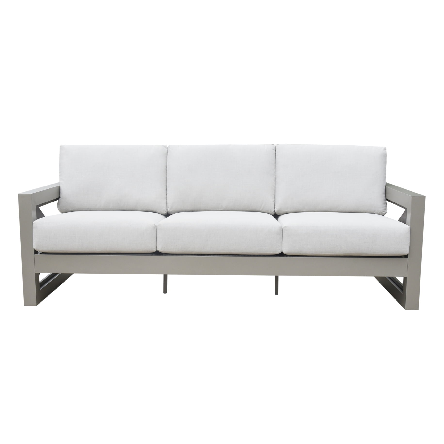 Patio With Rust- Aluminum - Geometric, Thick Seat Padding Outdoor Zero ...