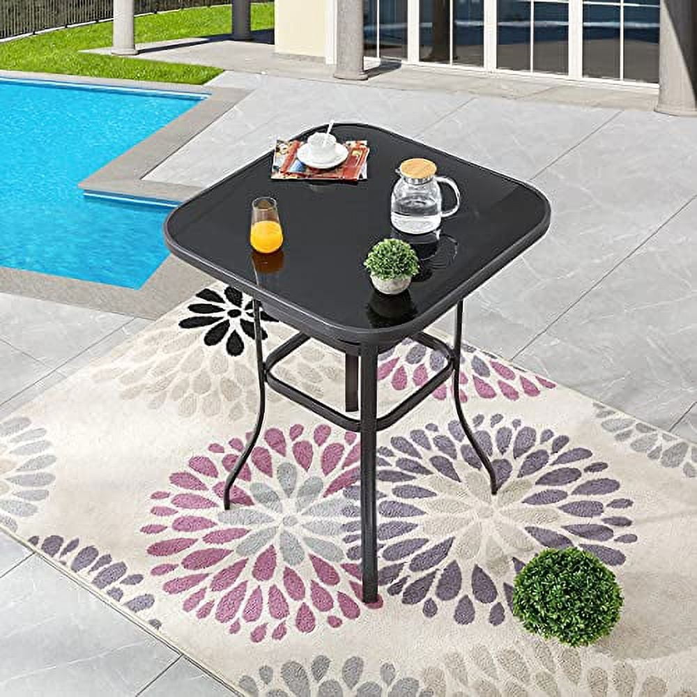 PatioFestival Bar Height Outdoor Bistro Table Patio Table Dining Side ...