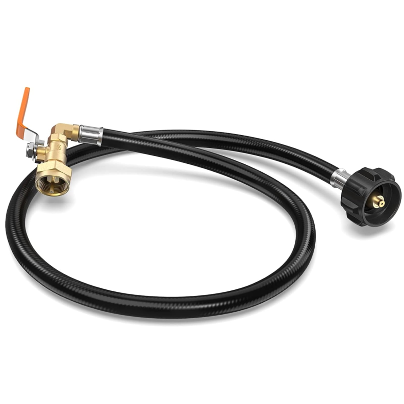 PatioGem 3ft Propane Hose with Valve, Adapts 1lb Bottles to 20lb Tank ...