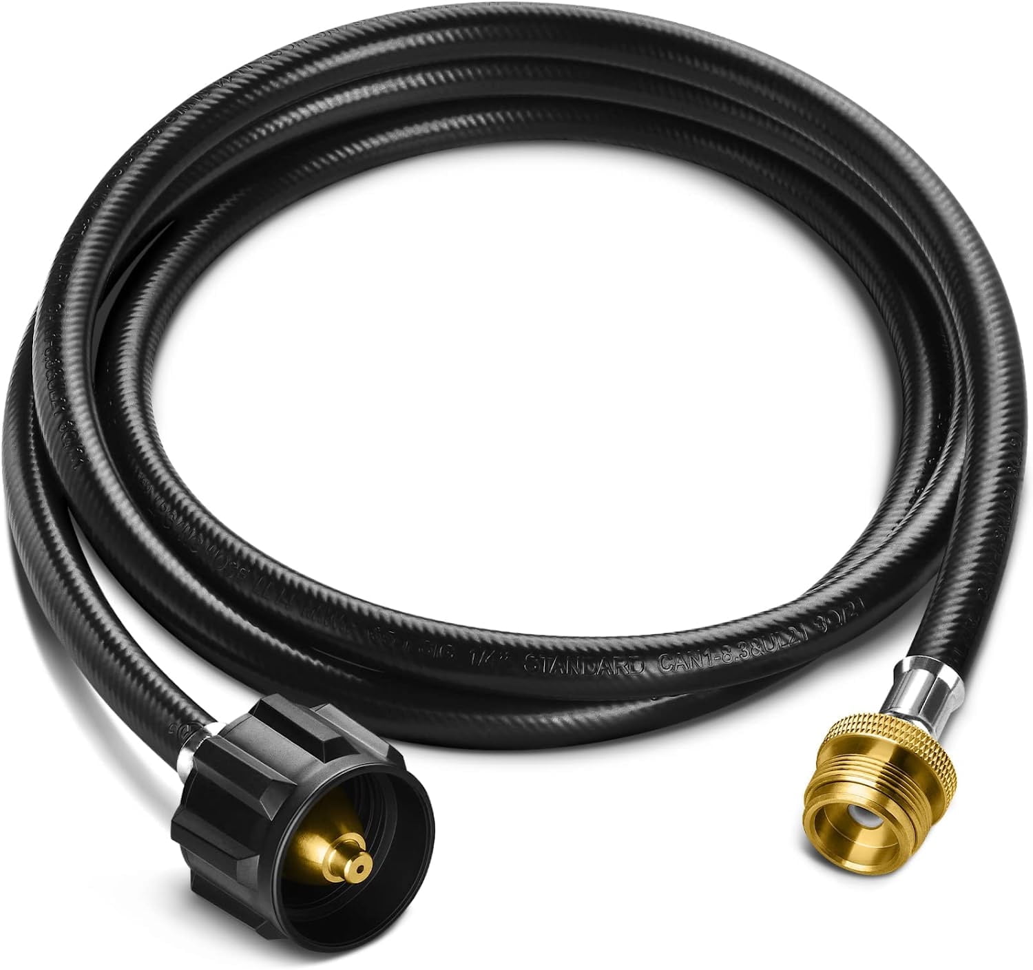 PatioGem 6FT Propane Tank Adapter Hose, 1lb to 20lb Converter for Grills, Stoves, Heaters ...