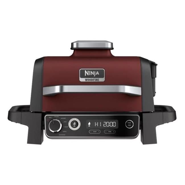 Woodfire Indoor Kitchen Electric Cooker, Grill & Smoker, Red - Walmart.com