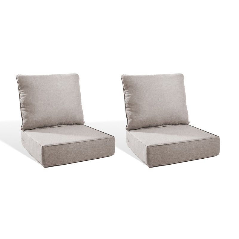 Patiobula 4-Piece Outdoor Deep Seat Cushion Set, 22 x 24, Water ...