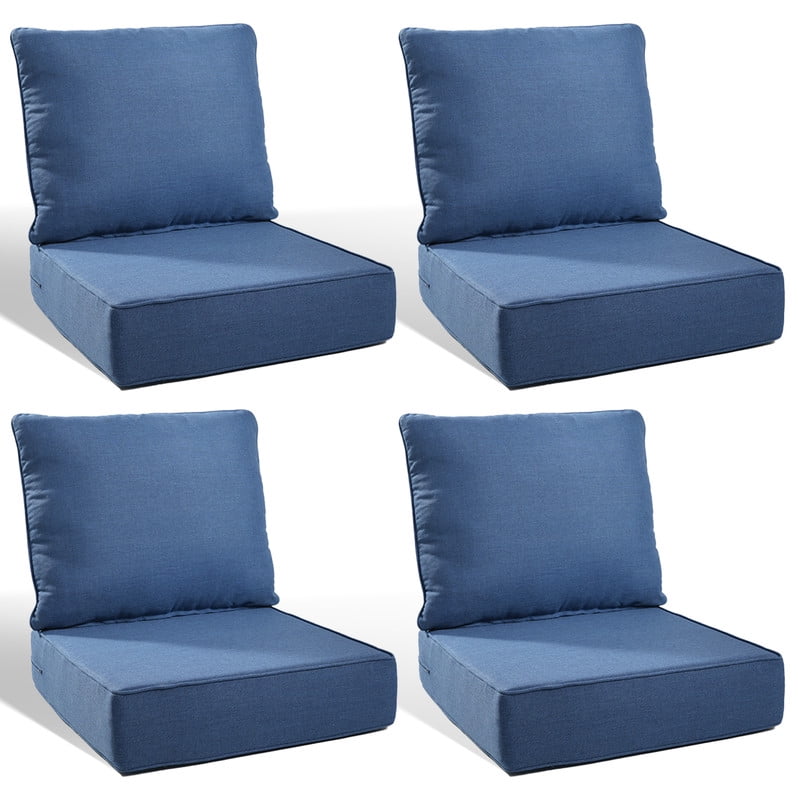 Patiobula Outdoor Deep Seat Cushion Set, 24 x 24, Water Repellent, Fade ...