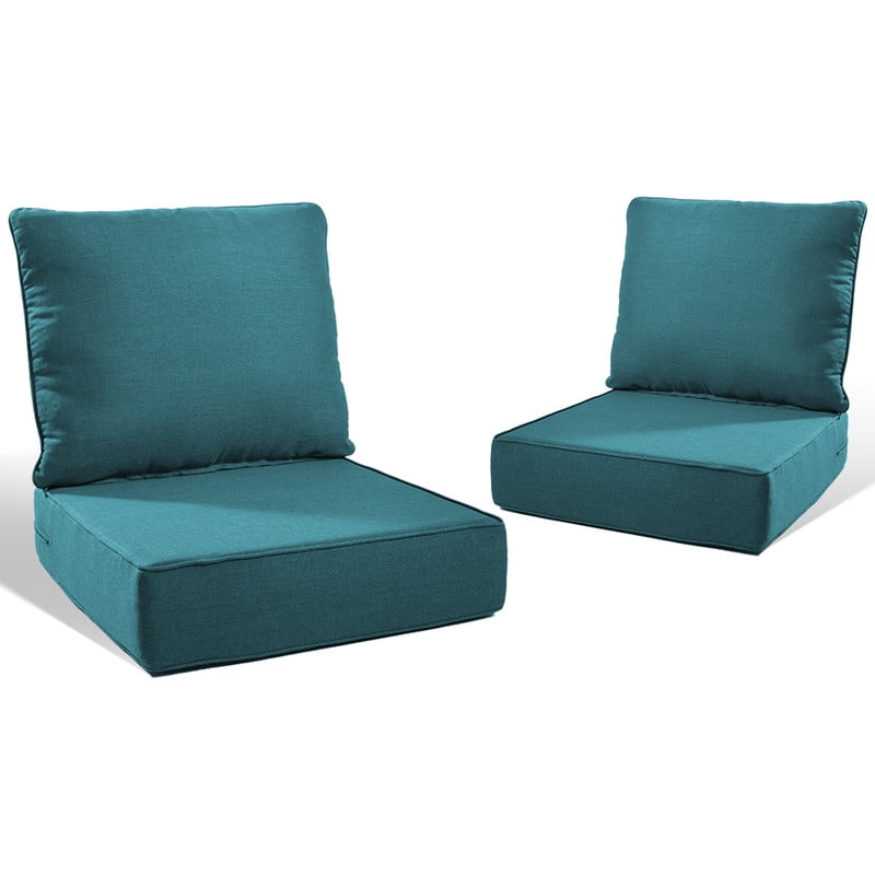 Patiobula Outdoor Deep Seat Cushion Set, 24 x 24, Water Repellent, Fade ...