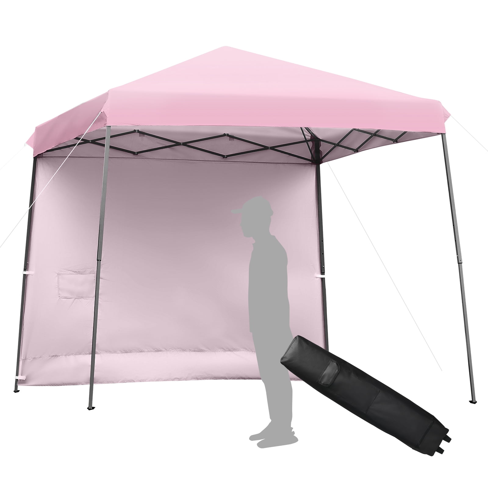 Patiojoy 10x10 ft Pop Up Canopy Tent, Quick Set-up, Central Lock, Roll ...