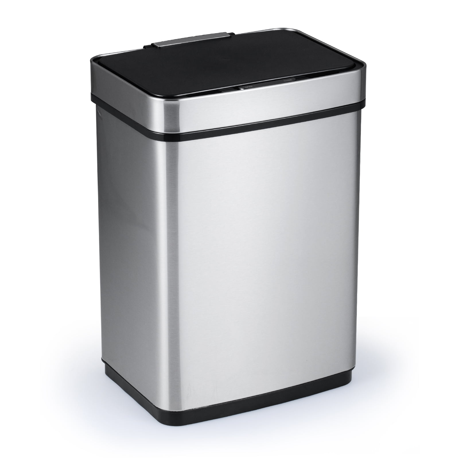 Patiojoy 16 Gal Automatic Trash Can Stainless Steel Motion Sensor Trash Can - Walmart.com