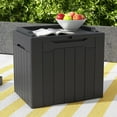 Patiowell 32 Gallon Resin Deck Box, Outdoor Storage for Patio, Pool ...