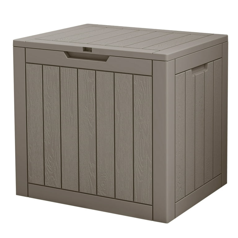 Suncast 22 Deck Box With Seat SS601ST The Home Depot