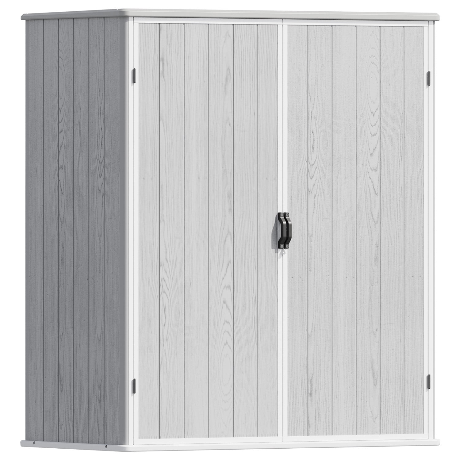 Patiowell 5' x 3' Plastic Outdoor Storage Shed with Lockable Door, for ...