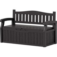 Barton Outdoor Deck Box Bench - UV-Resistant Wicker, Storage with ...