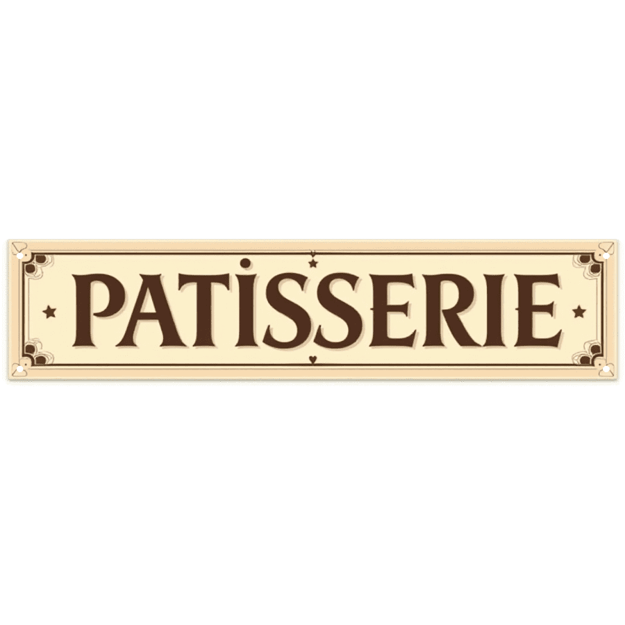 Patisserie Tin Sign - 16x4 Inch - Ideal for Kitchen, Bakery, Man Cave ...