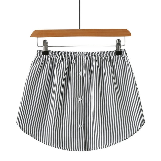 Patlollav Clearance Womens Layered Tiered Sheer Stripe Print Extender