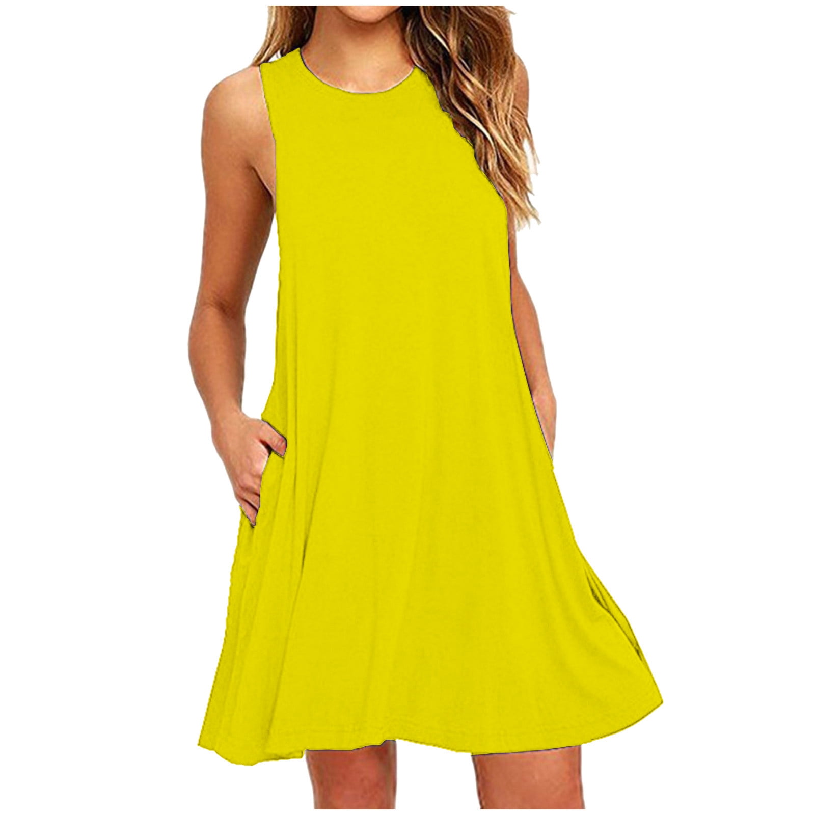 Patlollav Dress for Woman,Fashion Dresses Women Summer Casual Round ...