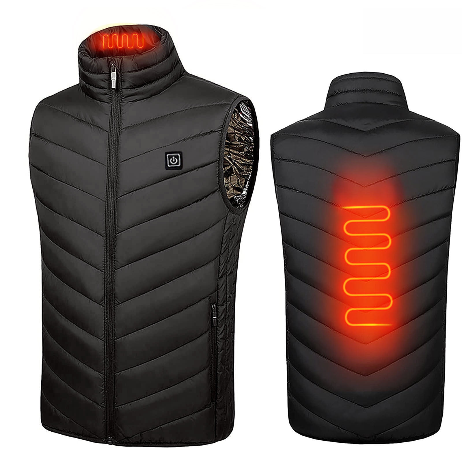 Patlollav Plus Size Heated Vest for Adults, Warming Winter Coat, Dual ...