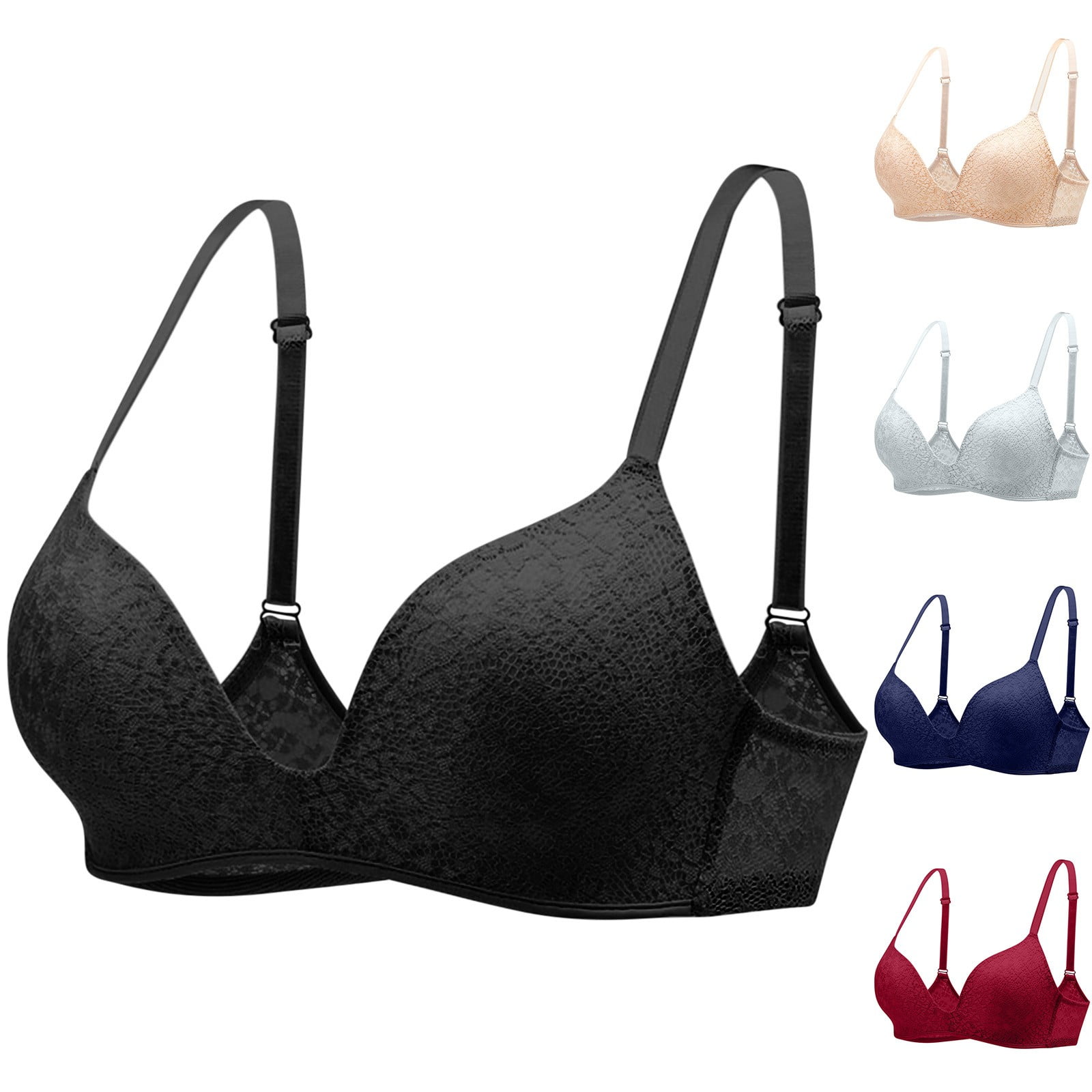 Patlollav Pntutb Womens Bra,Ladies Lace Breathable Thin Triangular Cup ...