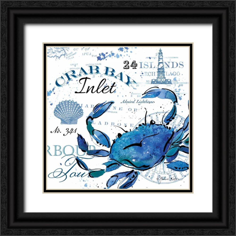 Paton, Julie 12x12 Black Ornate Wood Framed with Double Matting Museum ...