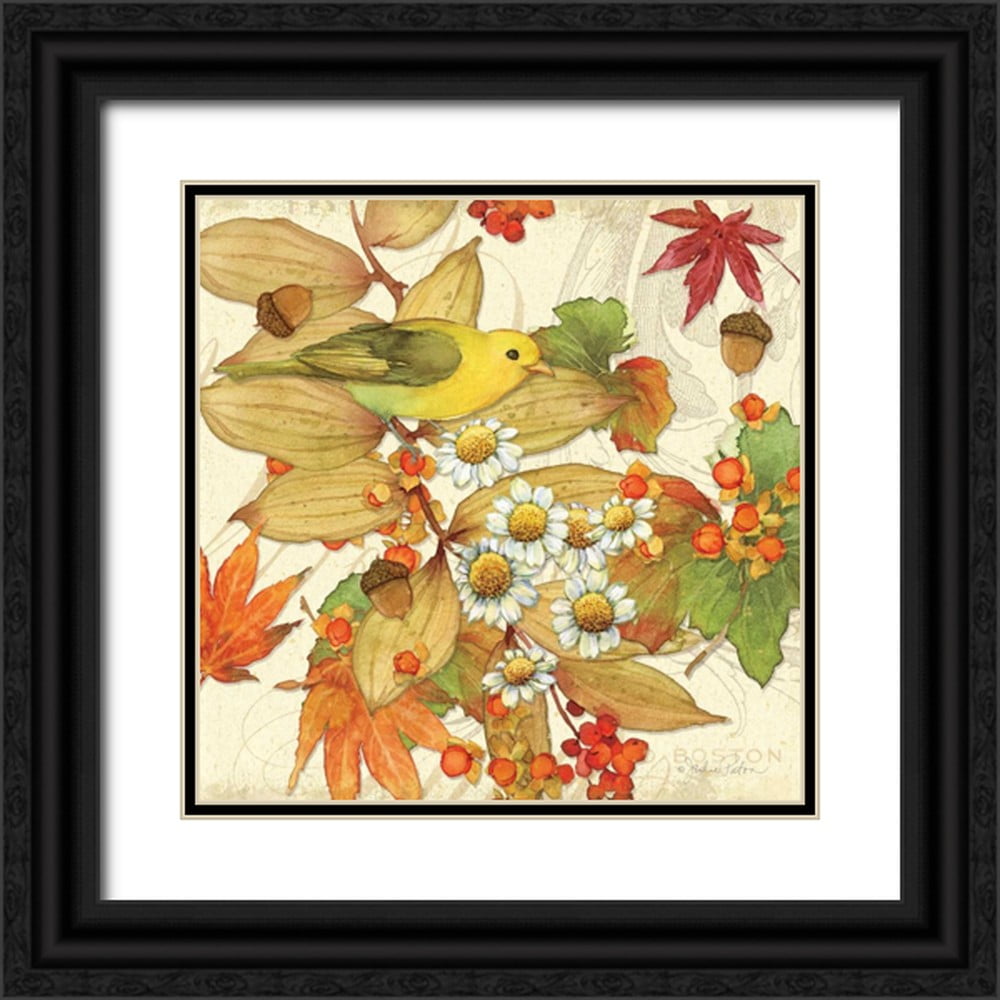 Paton, Julie 12x12 Black Ornate Wood Framed with Double Matting Museum ...