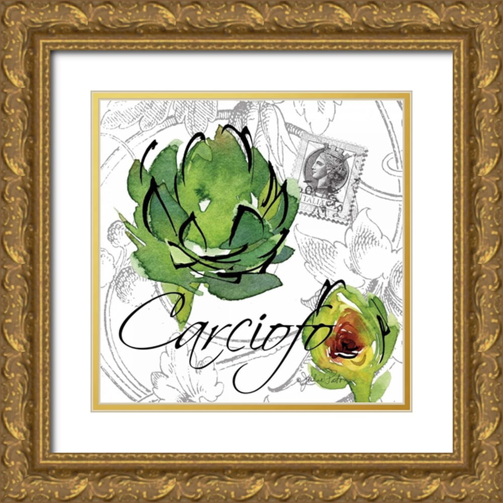 Paton, Julie 12x12 Gold Ornate Wood Framed with Double Matting Museum ...