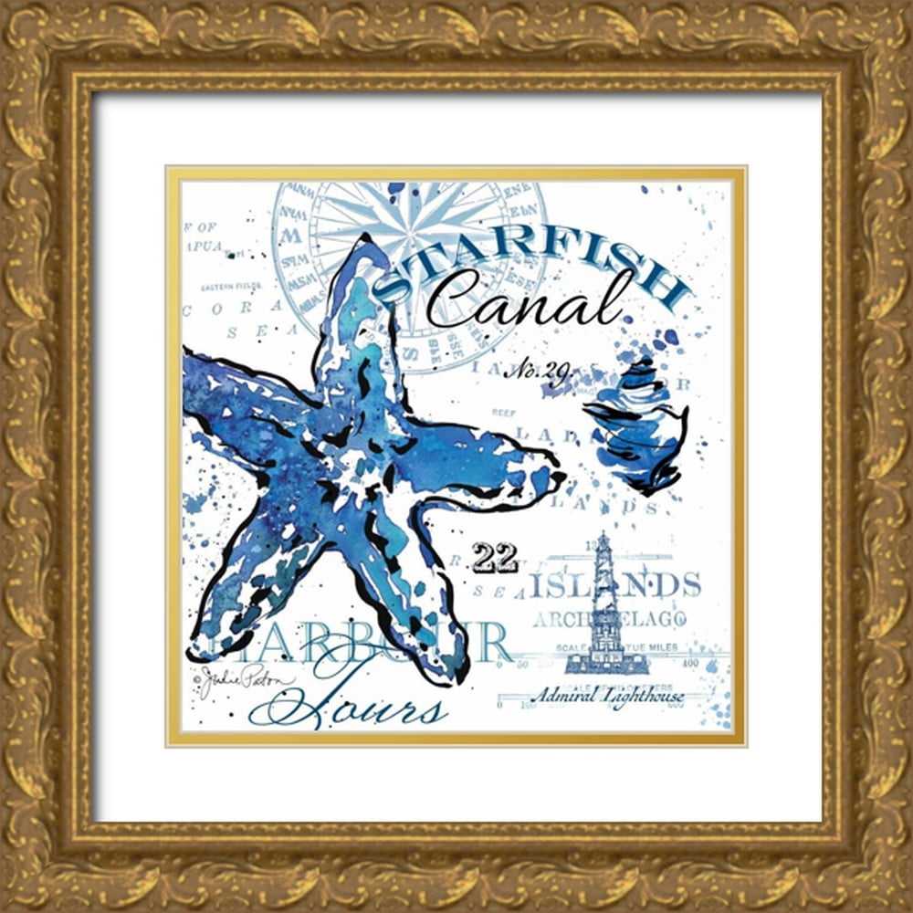 Paton, Julie 12x12 Gold Ornate Wood Framed with Double Matting Museum ...