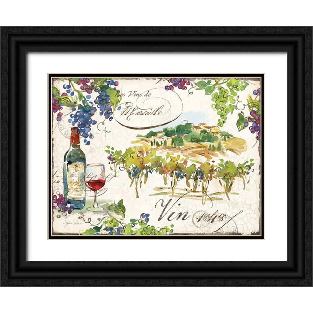 Paton, Julie 14x12 Black Ornate Wood Framed with Double Matting Museum ...