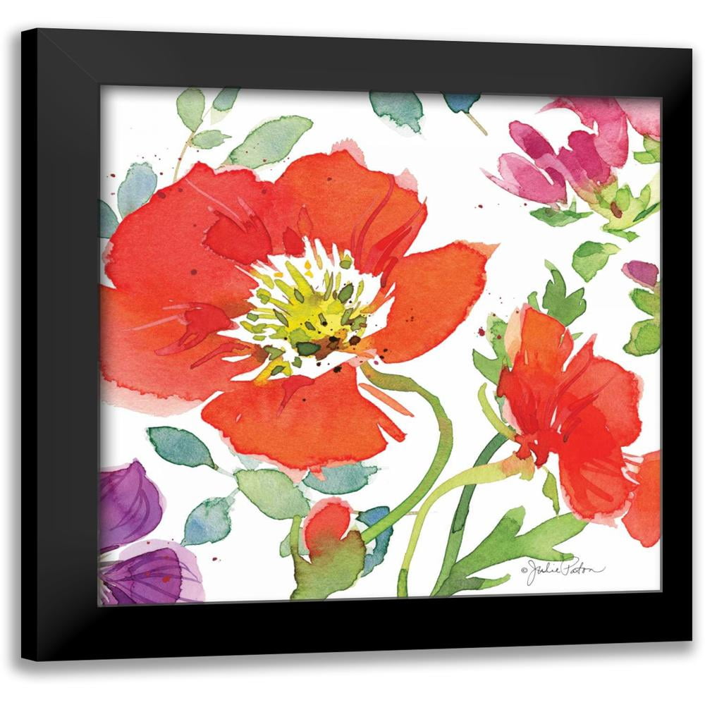 Paton, Julie 15x15 Black Modern Framed Museum Art Print Titled - Red ...