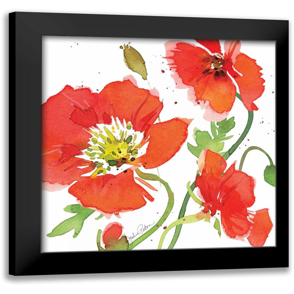 Paton, Julie 15x15 Black Modern Framed Museum Art Print Titled - Red ...