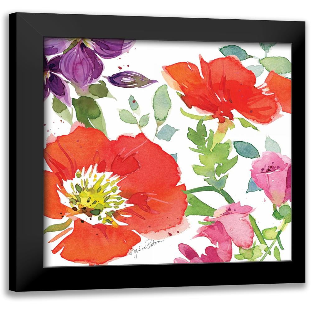 Paton, Julie 15x15 Black Modern Framed Museum Art Print Titled - Red ...
