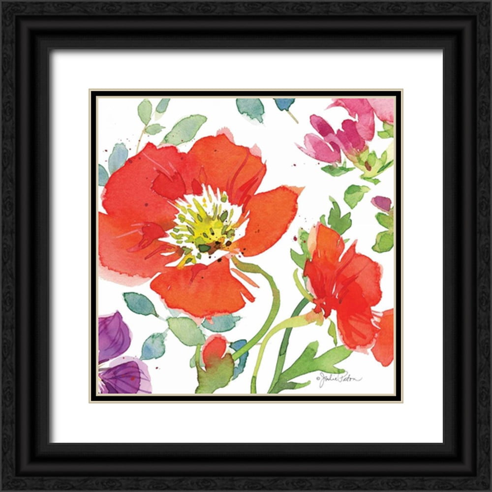 Paton, Julie 15x15 Black Ornate Wood Framed with Double Matting Museum ...