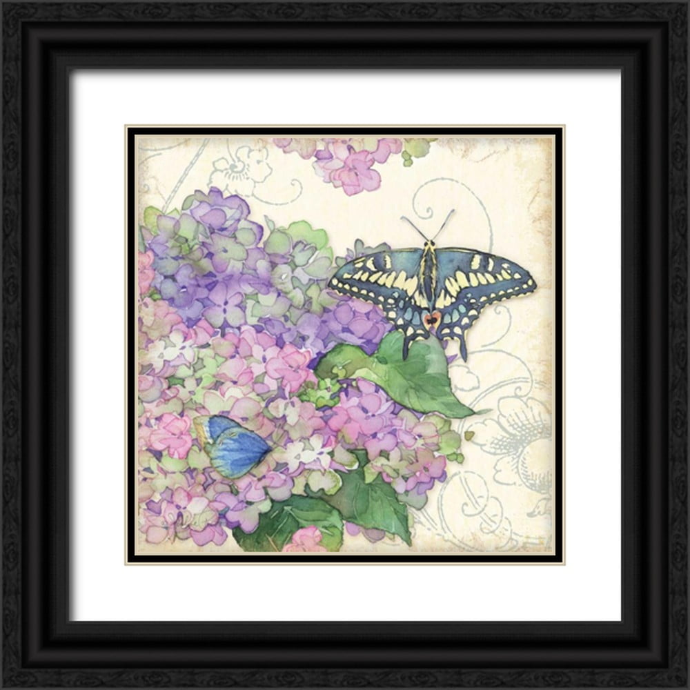 Paton, Julie 26x26 Black Ornate Wood Framed with Double Matting Museum ...