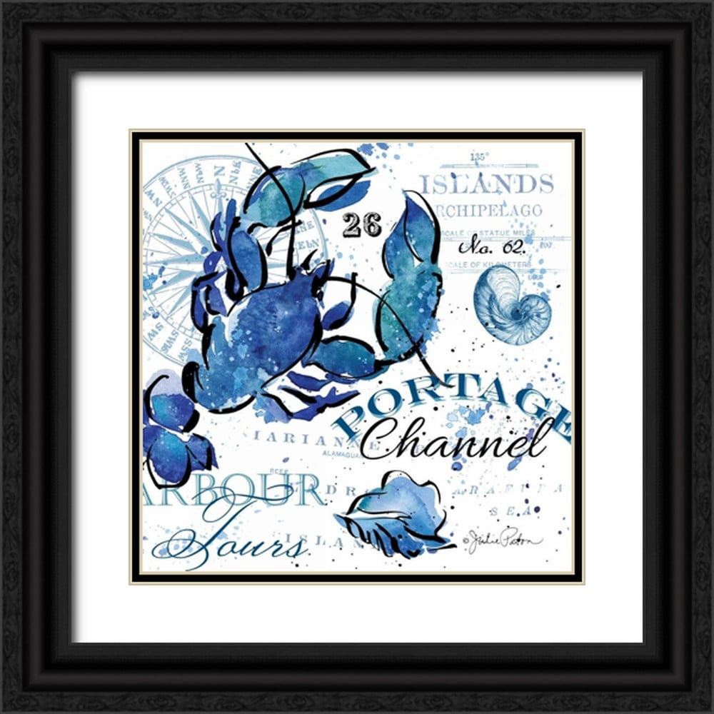 Paton, Julie 26x26 Black Ornate Wood Framed with Double Matting Museum ...