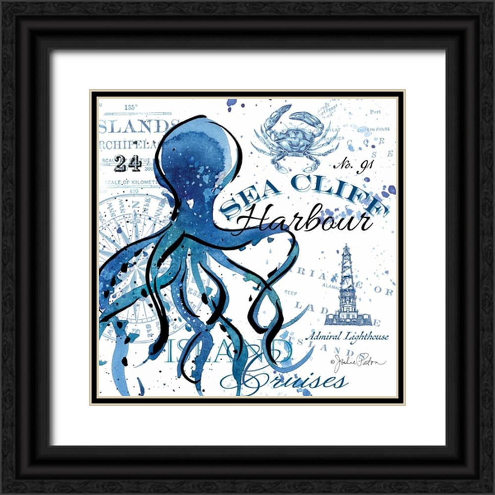 Paton, Julie 26x26 Black Ornate Wood Framed with Double Matting Museum ...