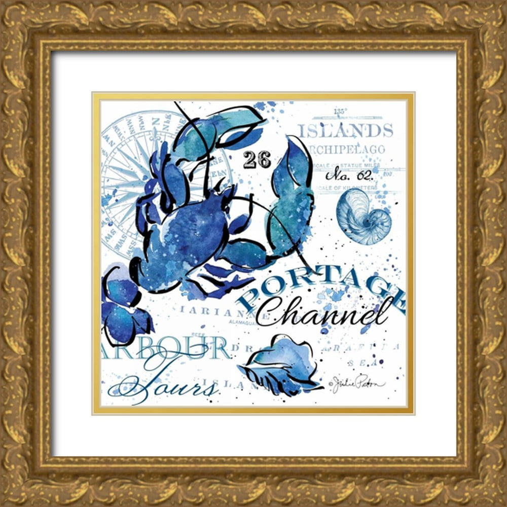 Paton, Julie 26x26 Gold Ornate Wood Framed with Double Matting Museum ...