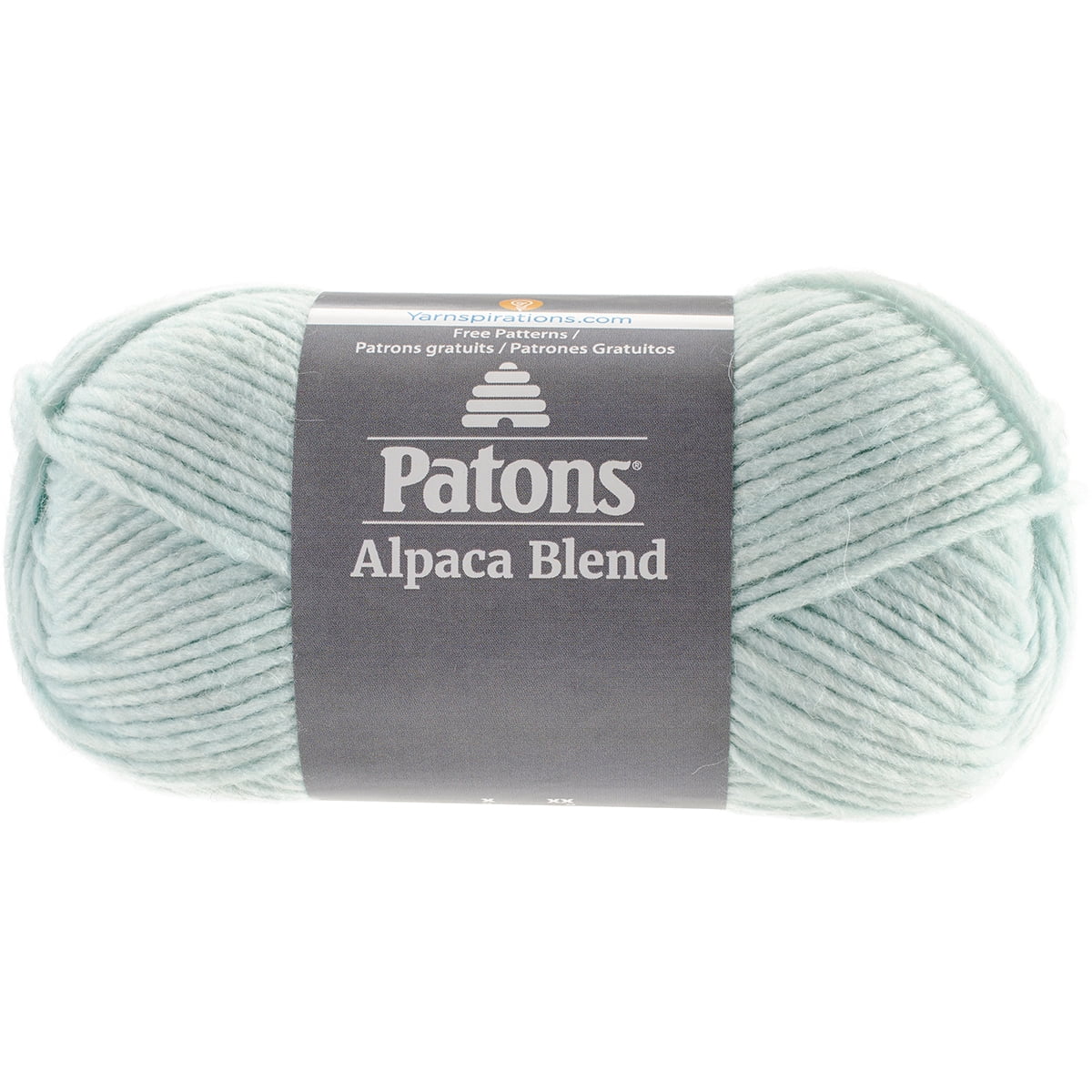 Patons Alpaca Blend Yarn - 5 Gauge - 3.5 oz - Iceberg - Machine ...