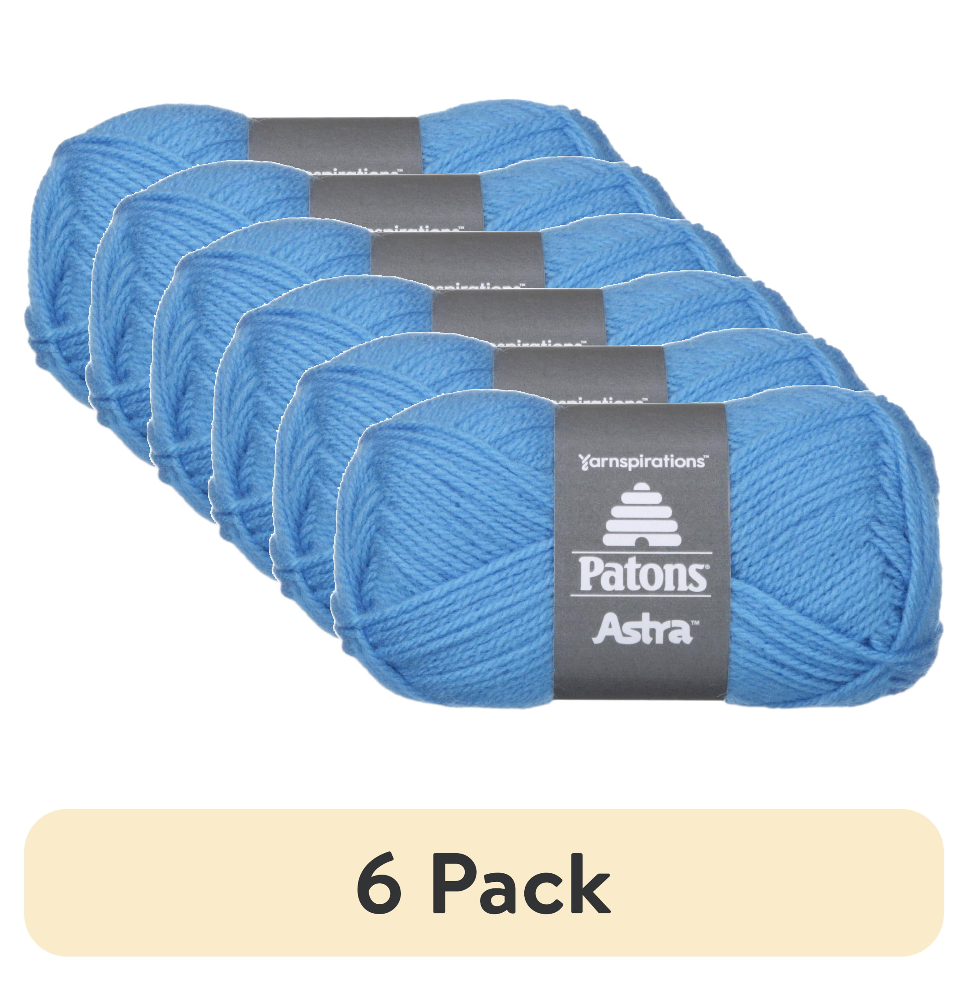 (6 pack) Patons Astra Yarn - Solids-Medium Blue - Walmart.com