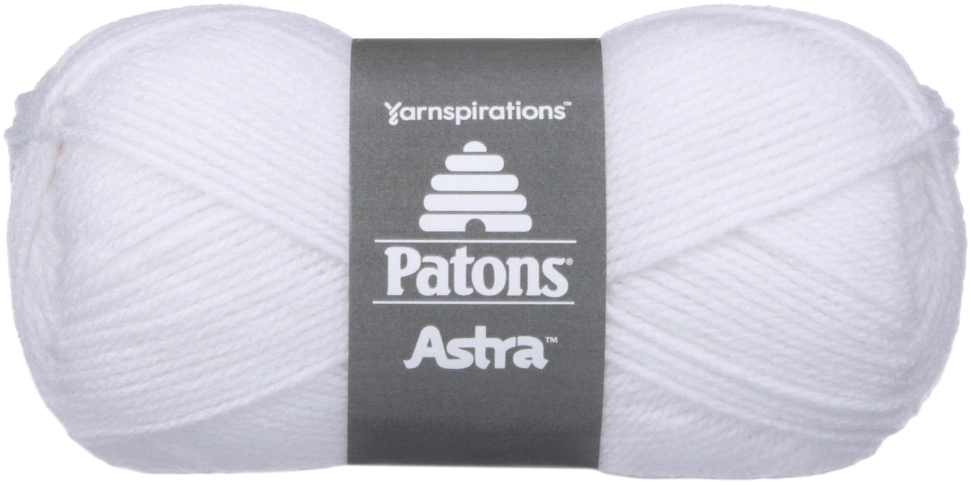 Patons Astra Yarn, White, 100% Acrylic, Medium Weight, Knitting ...