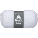 Patons Astra Yarn, White, 100% Acrylic, Medium Weight, Knitting ...