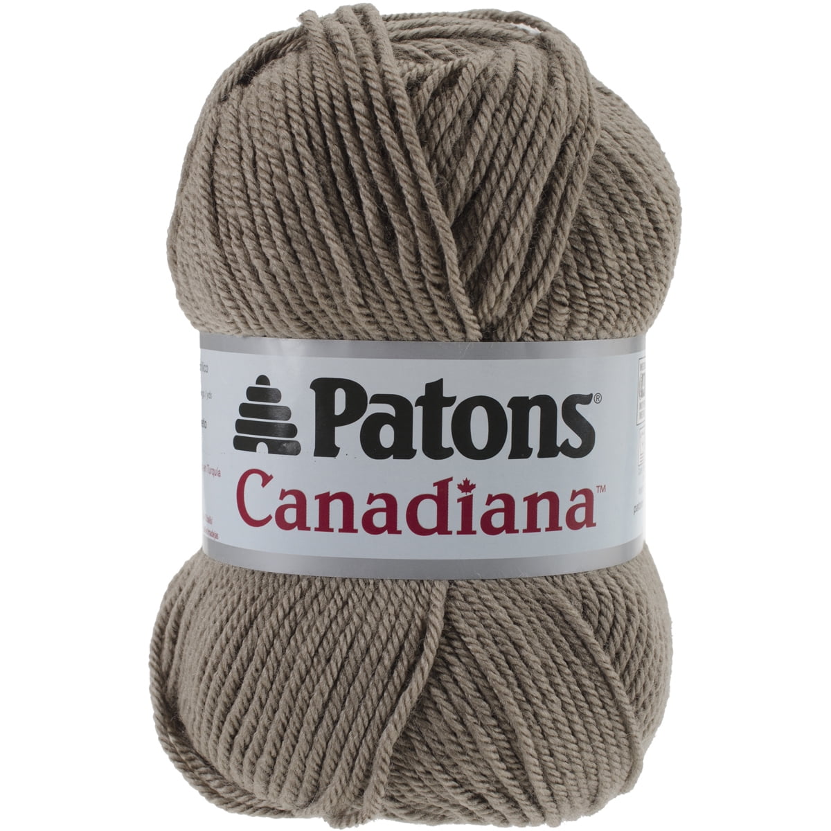 Patons Canadiana Yarn - Solids-Toasty Grey - Walmart.com