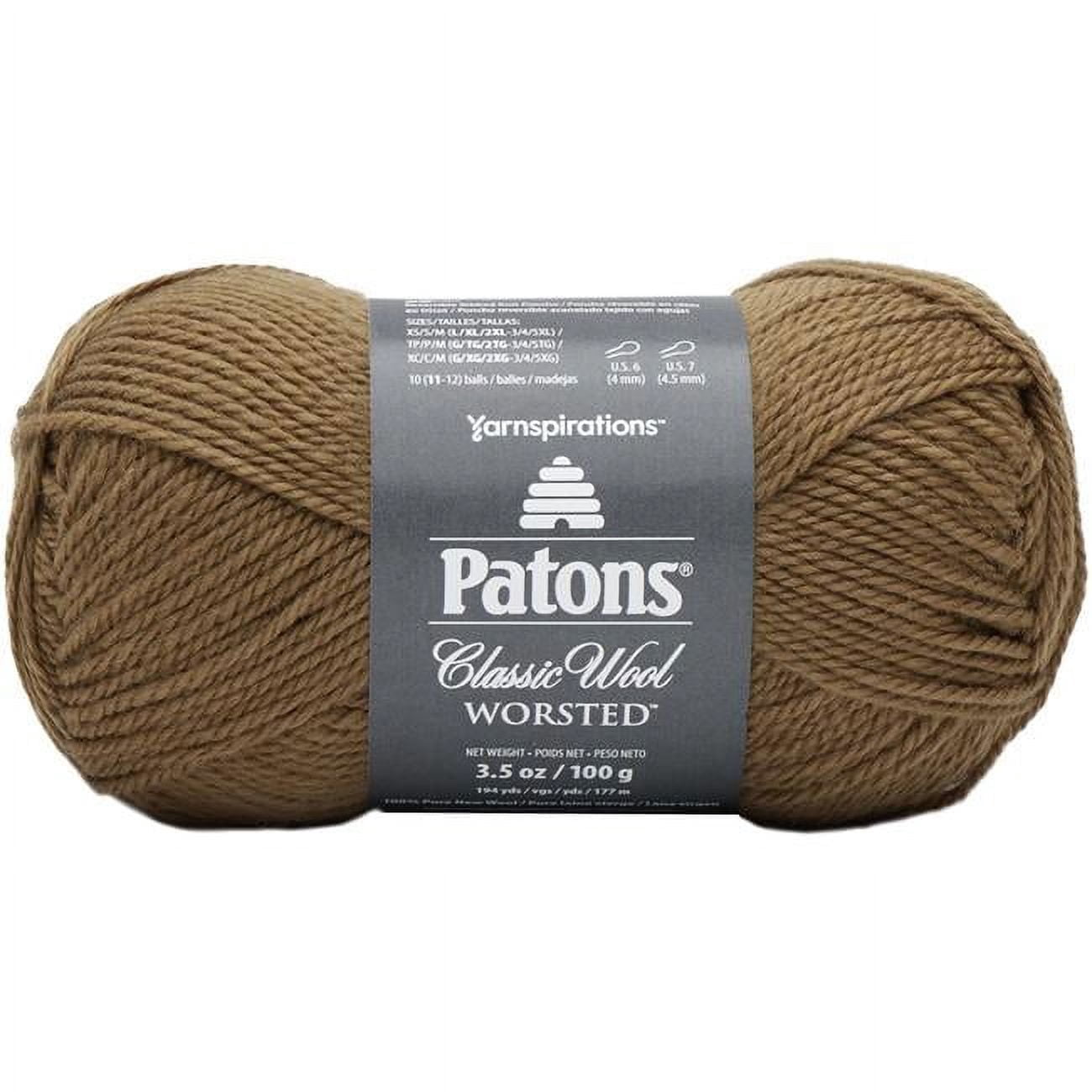 Patons Classic Wool Yarn-Brown Mustard - Walmart.com