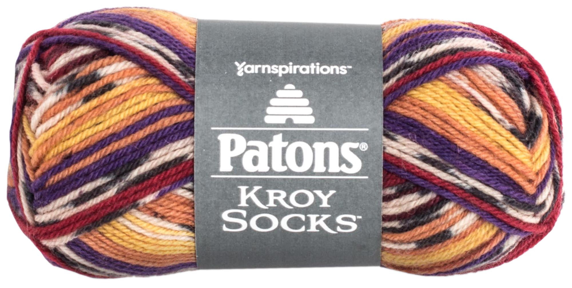 Patons Kroy Socks Yarn-Sunset Jacquard - Walmart.com